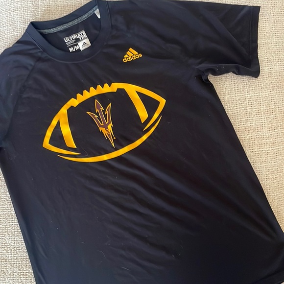 adidas | Shirts | Asu Football Tshirt | Poshmark